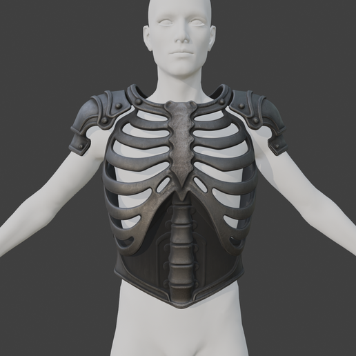 🎭 Banshee Ribplate Chest Armor and Pauldrons・ STL File for 3D printing ...