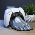 🦶 Foot Ps5 controller stand, Human foot head ps5controller holder, Foot ...