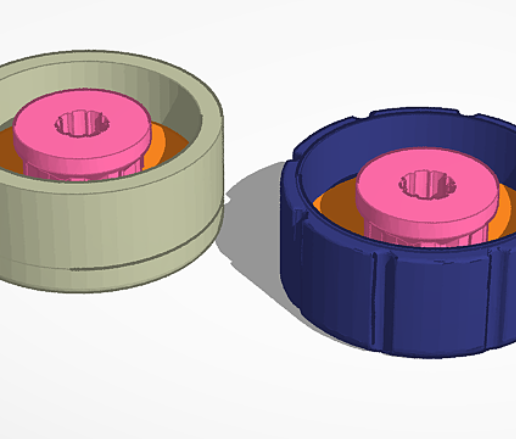 ♻️ KNOB VOLUME FOR POTENTIOMETER・ STL File for 3D printing・Cults