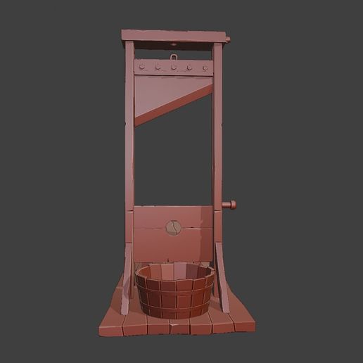 🔧 Guillotine Miniature 3D Model・ STL File for ・Cults