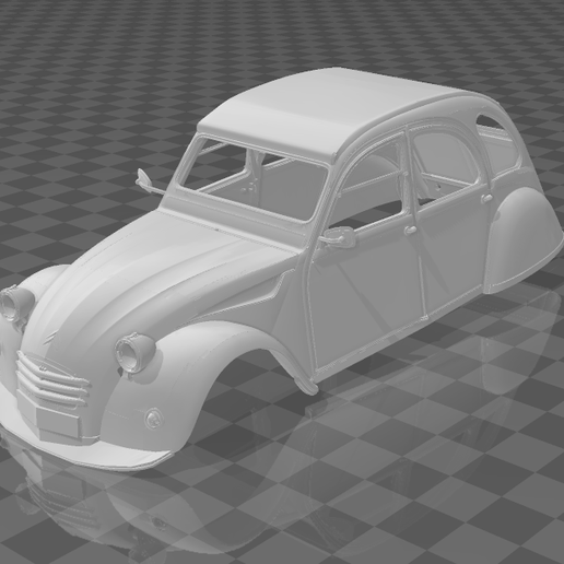🐚 Citroën 2CV UK Club 1970 Shell Body – Divided Parts for Easy Printing ...