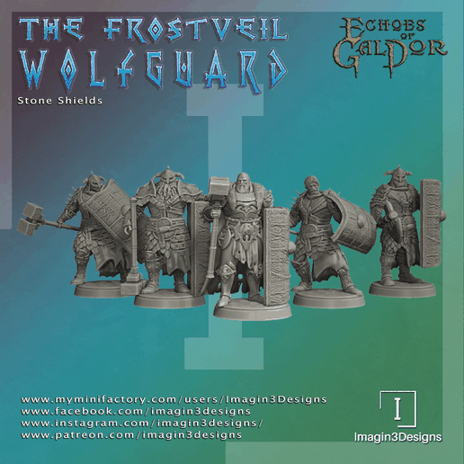🎲 Stone Shields・ 3D File for 3D printing・Cults