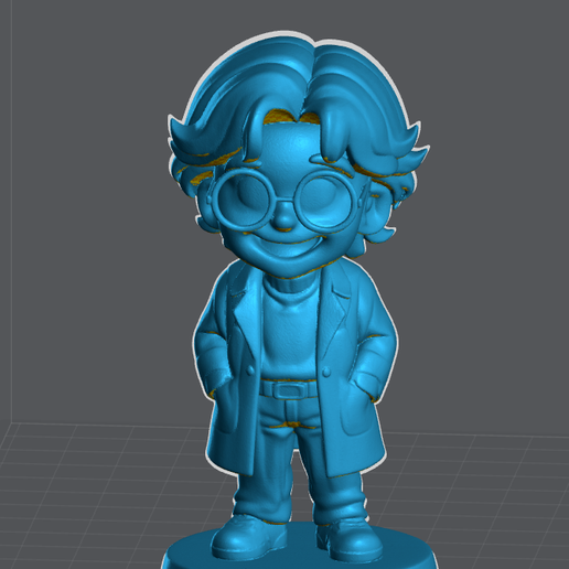 🦸 CHIBI MGS OTACON (HAL EMMERICH)・Arquivo STL para Impressão 3D・Cults