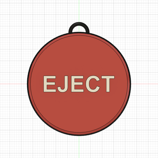 ⏏️ Eject Keyboard Fidget Keychain・ STL File for 3D printing・Cults