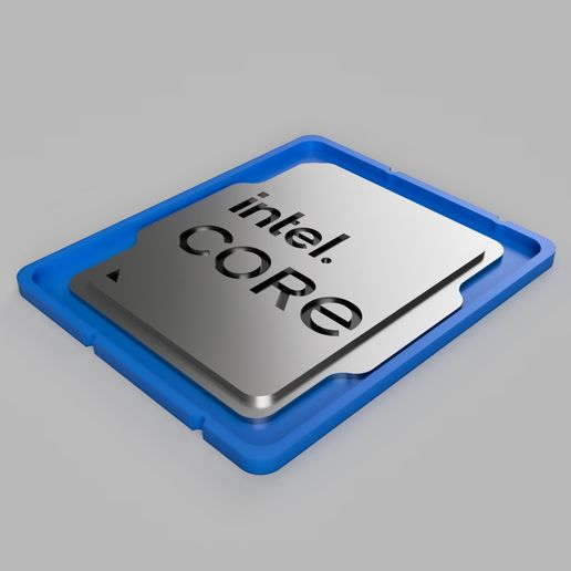 🍹 Intel CPU Style Coaster・ STL File for ・Cults