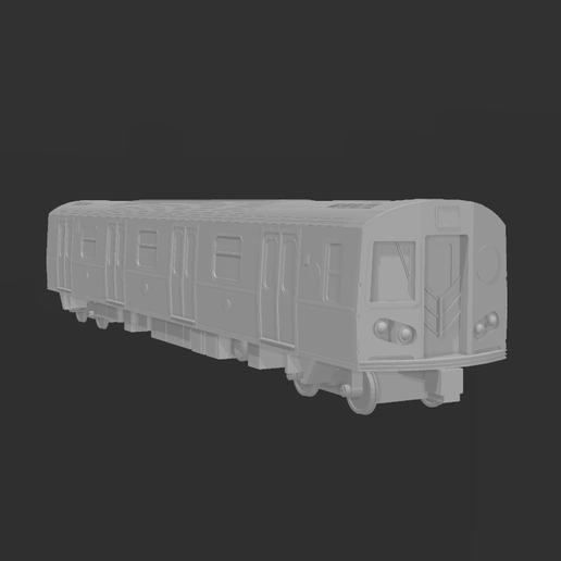 🚆 NYCT MTA R160/R160A/R179/R143 1:93 Scaled Model・ STL File for 3D ...