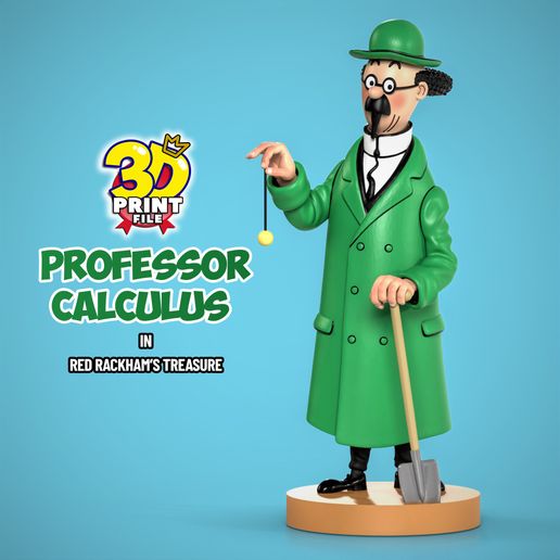 👾 Professor Calculus 3D model・Archivo 3D para Impresión 3D・Cults