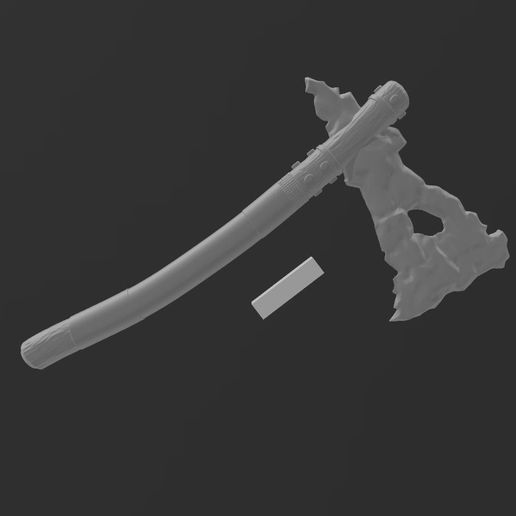 3D file Hells Retriever Tomahawk Cod Zombies Prop Axe 🪓 ・Template to ...