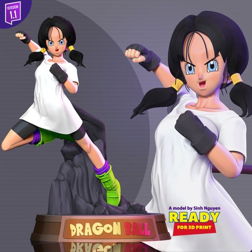 🐉 Videl - Dragon Ball Fanart・Archivo 3D para ・Cults