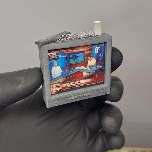 🗝️ Tube TV Retro・ STL File for 3D printing・Cults