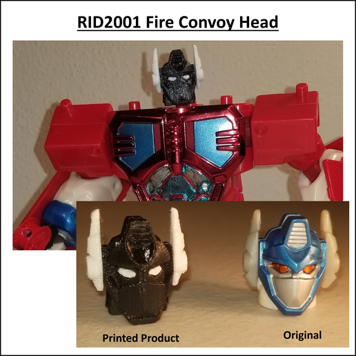 🤖 Transformers Robots in Disguise Optimus Prime Head (Fire Convoy)・ 3D ...