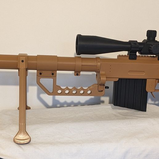 3D printing M200 INTERVENTION 1:1 LIFE SIZED SNIPER RIFLE • made with ...