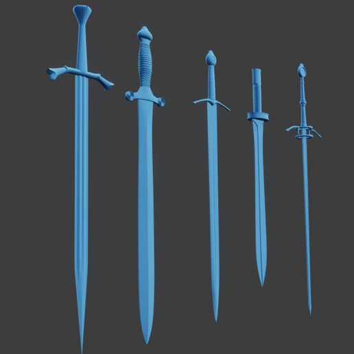 ⚔️ Swords Collection 1・ STL File for 3D printing・Cults