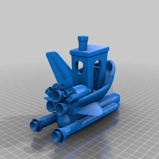 🛰 Space Shuttle Benchy・Free 3D File for ・Cults