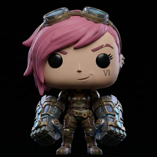 👊 Vi - The Piltover Enforcer | Funko Pop Style Figure | League of ...