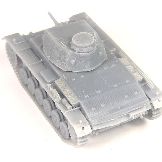 🪖 Panzer III F - Medium Tank - Presupported・ STL File for 3D printing・Cults