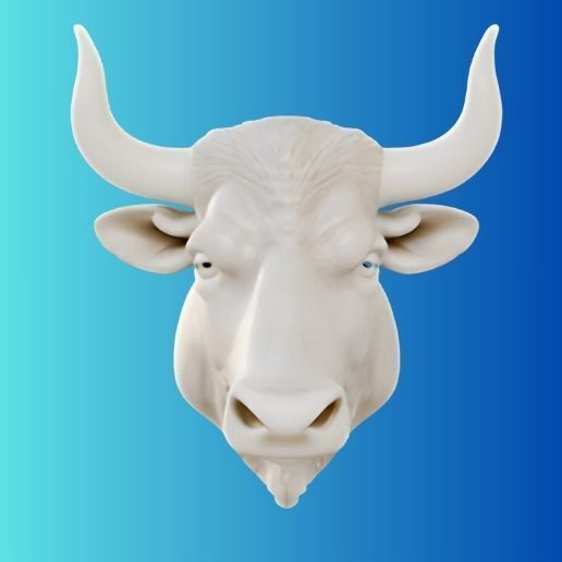 STL file Detailed Bull Head STL Model for 3D Printing 🐂 ・3D printing ...