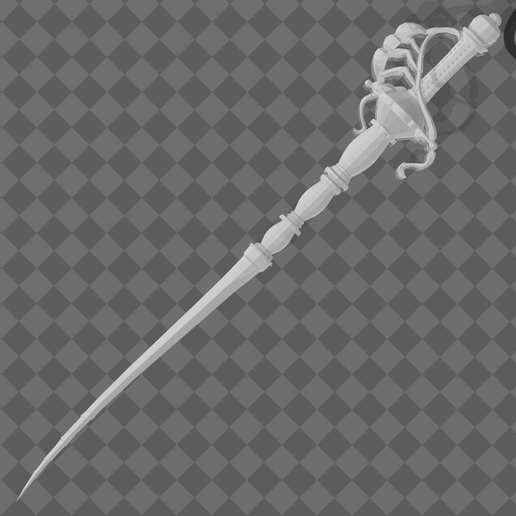 🗡️ Antspur Rapier・ STL File for 3D printing・Cults