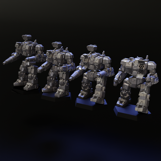 🤖 8mm Battleaxe Mech・ 3D File for 3D printing・Cults