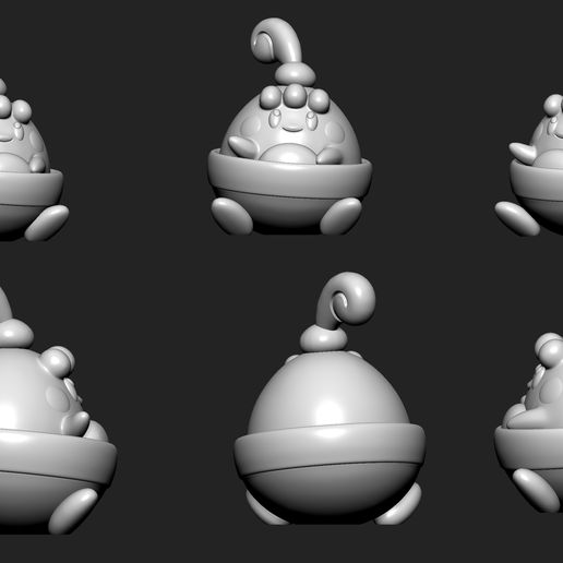 🐉 Pokemon - Happiny, Chansey and Blissey with 2 poses・ STL File for ・Cults