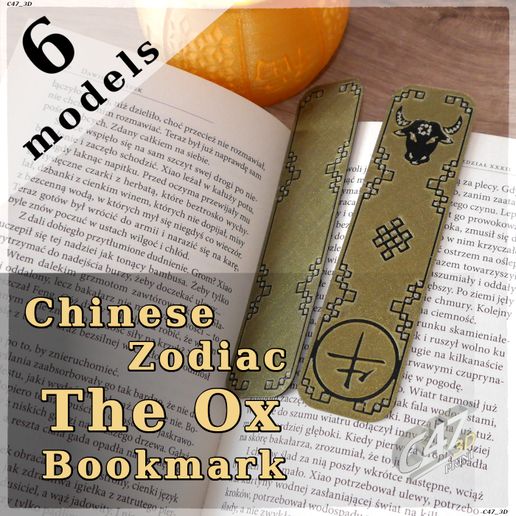 Free STL file The Ox - Chinese Zodiac Bookmark - FREE・3D printable ...