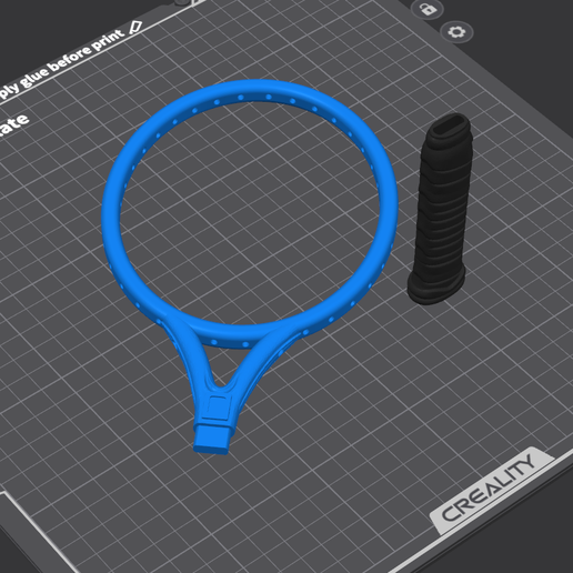 🎾 Scale Tennis Racquet with TPU woven strings・ STL File for 3D printing ...