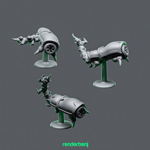 🤏 EPICALLY SMALL NECROTECH DEVOURERS・Free 3D File for 3D printing・Cults
