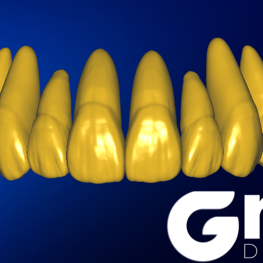 STL file GRIN DESIGN 2023 Exocad Tooth library 🦷 ・3D printing template ...