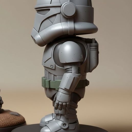⭐ star wars mini trooper statue・ STL File for 3D printing・Cults
