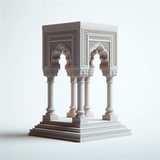👾 Islamic Pillar Showpiece 3D Print – Elegant Decorative Model・ STL ...