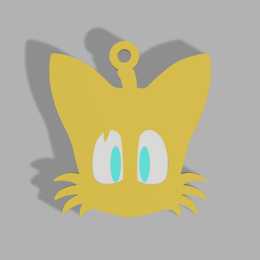 🗝️ Tails Keychain V1 Figure 2 || Tails Keychain V1 Figure 2・ STL File ...