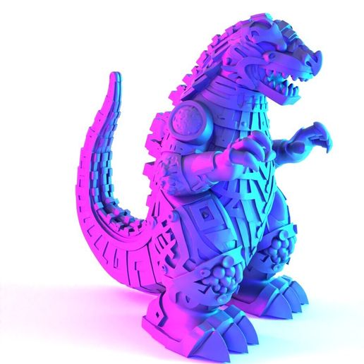 🇲🇽 Aztec Godzilla Mexican Maya toy・ STL File for 3D printing・Cults