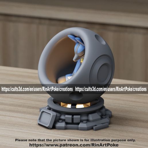 🐉 Lucario in healing machine pods from pokemon・ STL File for 3D ...