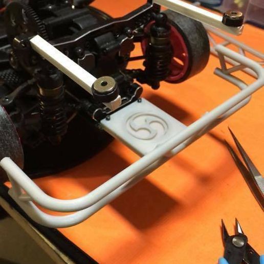 🚗 1/10 rc drift JDM rear bash bar yokomo yd2・ STL File for 3D printing・Cults