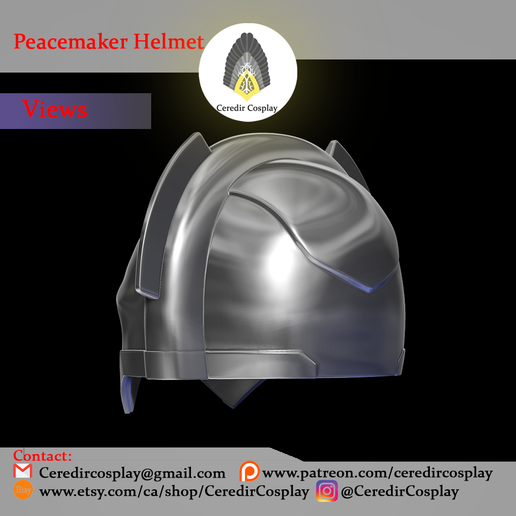 🪖 Peacemaker helmet 3 variations 3d digital download・ 3D File for 3D ...