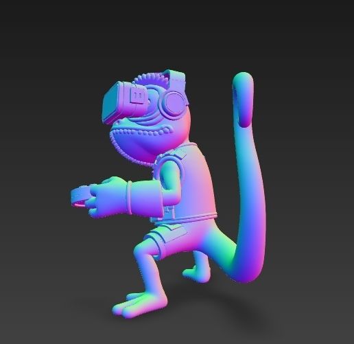 🦸 VR Chameleon Figure・ STL File for 3D printing・Cults