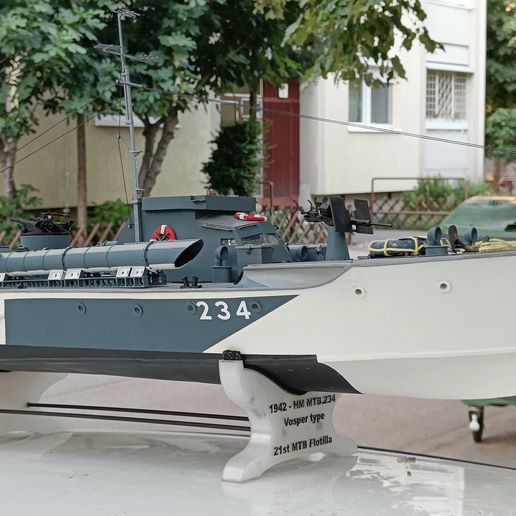 🛥️ Vosper MTB 234 Torpedo Boat Scale Model - Torpedos・ STL File for 3D printing・Cults