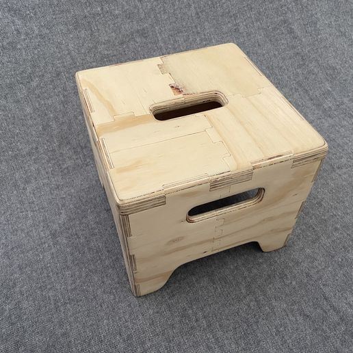 🪵 12mm CNC/Laser Cut Stool・Free STL File for 3D printing and CNC ...