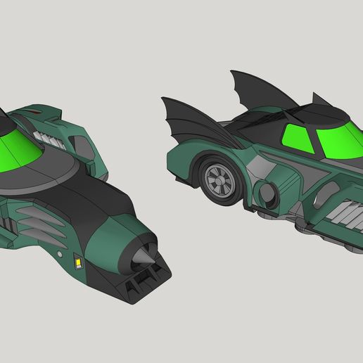 👾 1/50 batmobile batwing convertible original fan work・Archivo OBJ ...