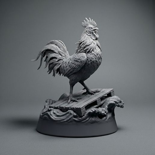 🐓 Lo Siento Wilson Rooster Meme Figure・ 3MF File for 3D printing・Cults