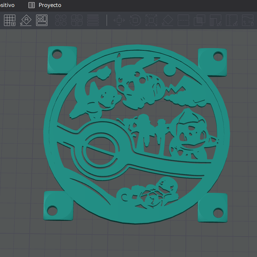 🐉 fc 123 pokemon fan guard・ STL File for 3D printing and CNC machining ...