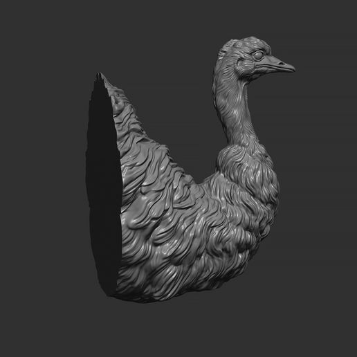 👤 Emu bust・ STL File for ・Cults