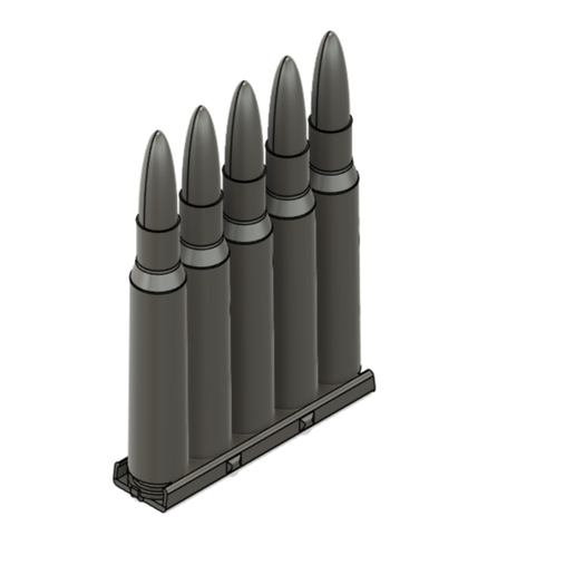 🎲 .30-06 Springfield Stripper Clip STL – 1:1 Scale Replica・ STL File ...