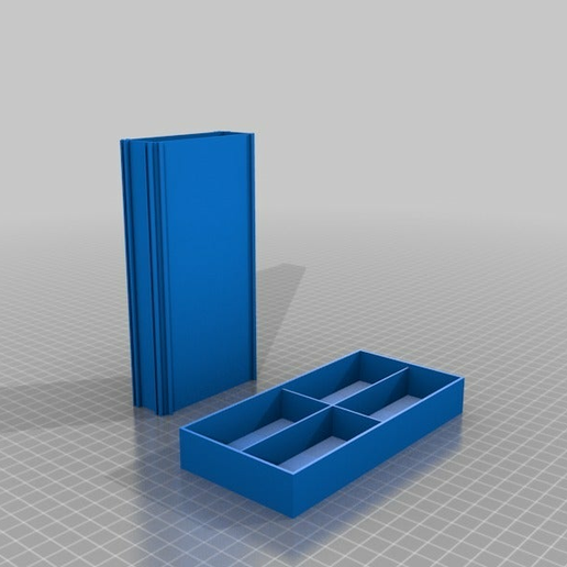 🧰 Stackable Boxes Customized 150 X 75 mm 4 compartments・Free STL File ...