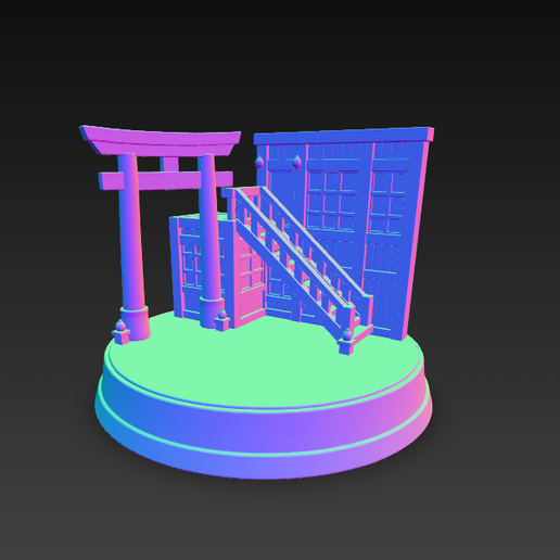 ♾️ Demon slayer base n° 2・ STL File for 3D printing・Cults