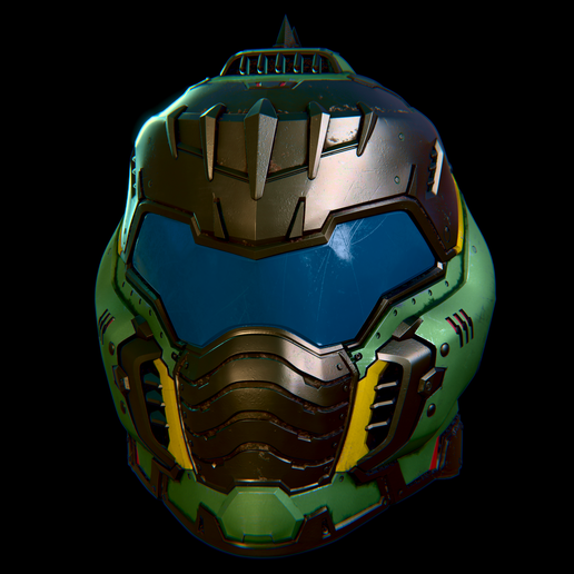 🪖 Doomguy helmet from Doom:The Dark Ages・ 3D File for 3D printing・Cults