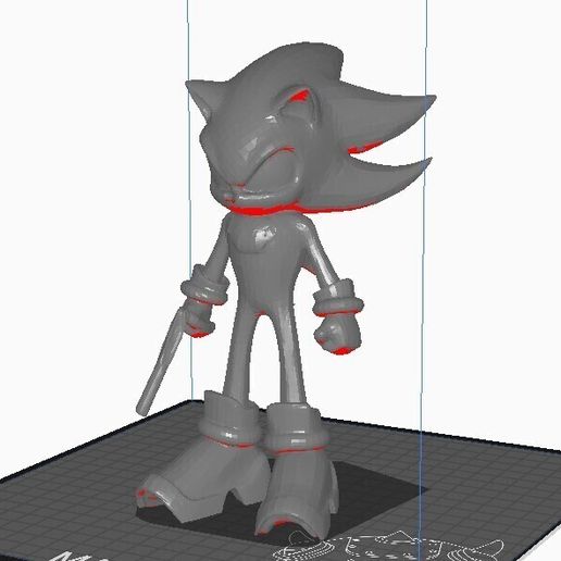 🎬 SHADOW SONIC FIGURE・Free 3D File for 3D printing・Cults