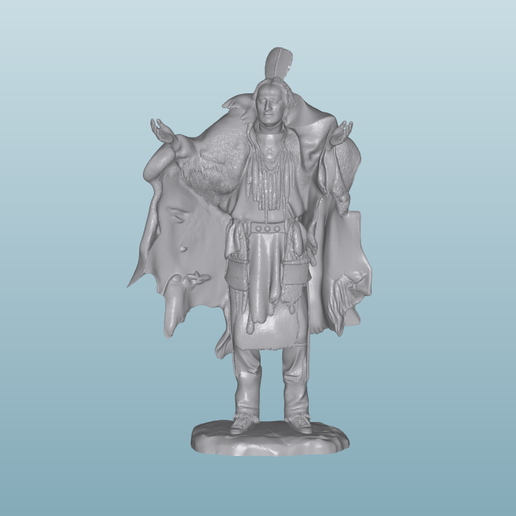 🤠 INDIAN W53 Native American Figures・ 3D File for 3D printing・Cults