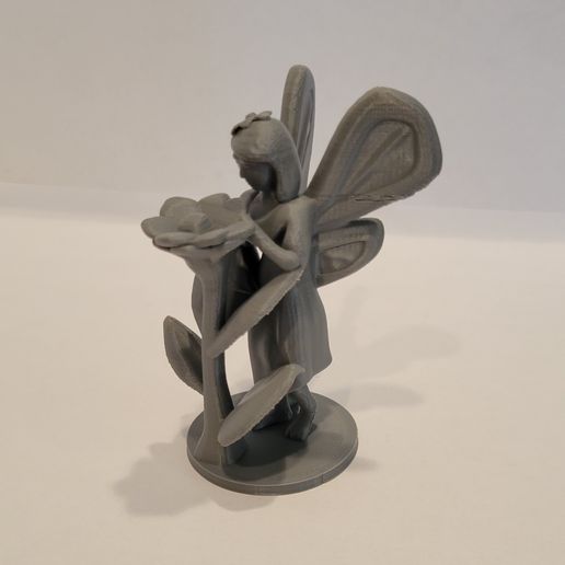 🧚 Garden Fairy With Flower Statue Decoration・Free STL File for 3D ...