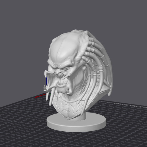👤 Busto Predator・Archivo STL para Impresión 3D・Cults